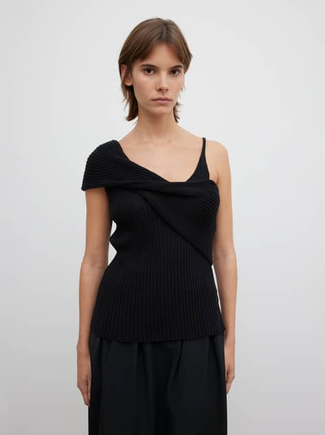 Shop - Draped knit top - Official Online Store