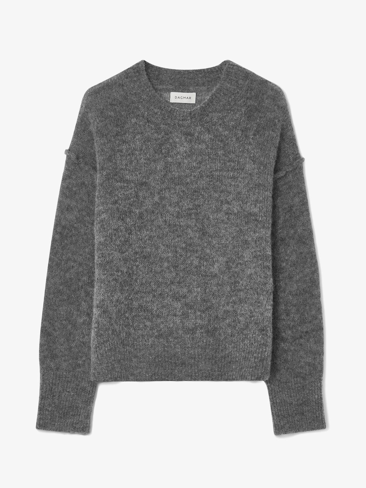 Brushed Alpaca Knit Dark Grey